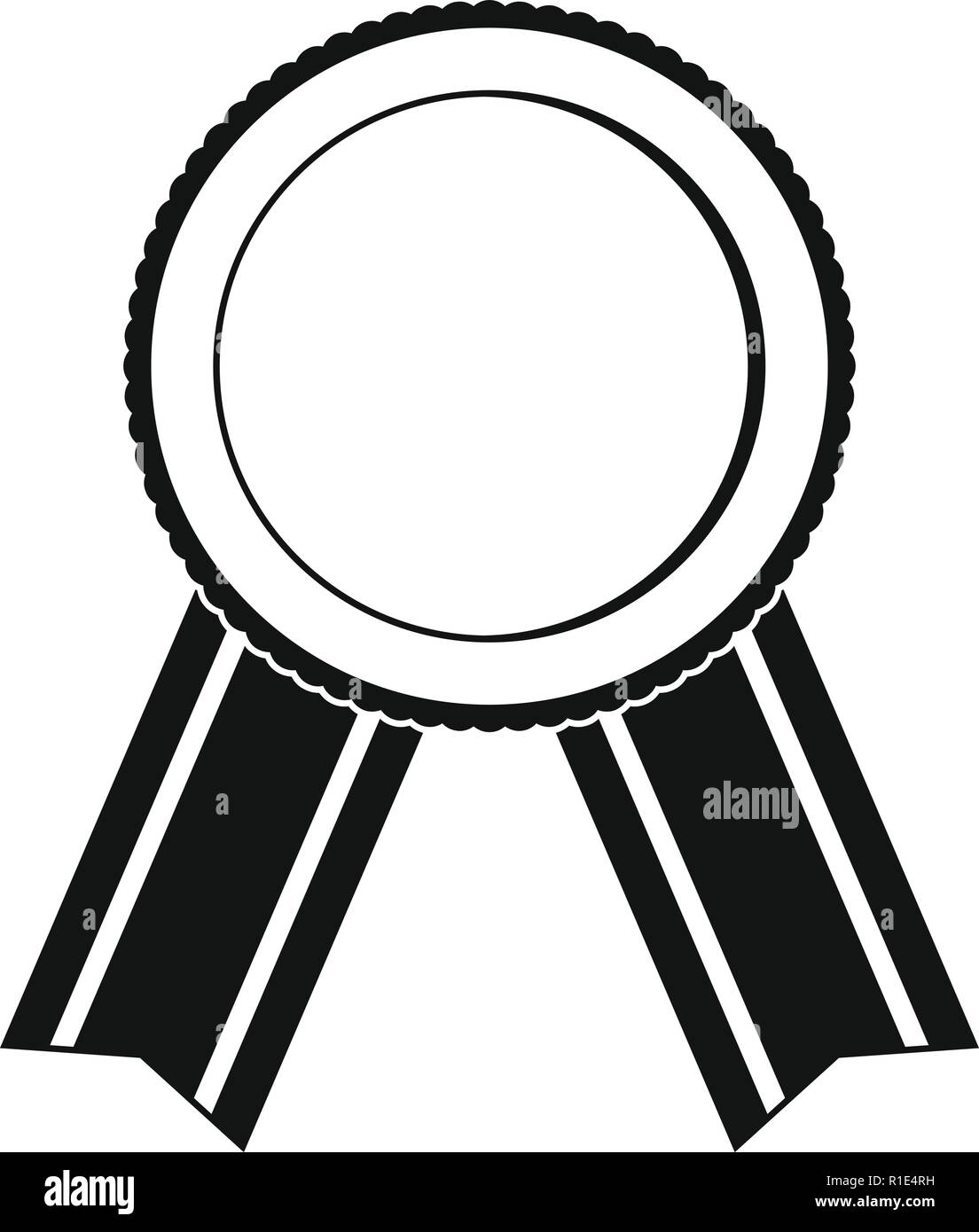 Award ribbon icon. Simple illustration of award ribbon vector icon for ...