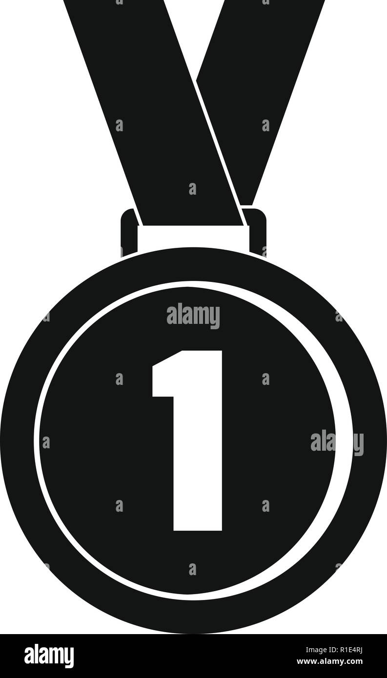 Medal icon. Simple illustration of medal vector icon for any web design ...