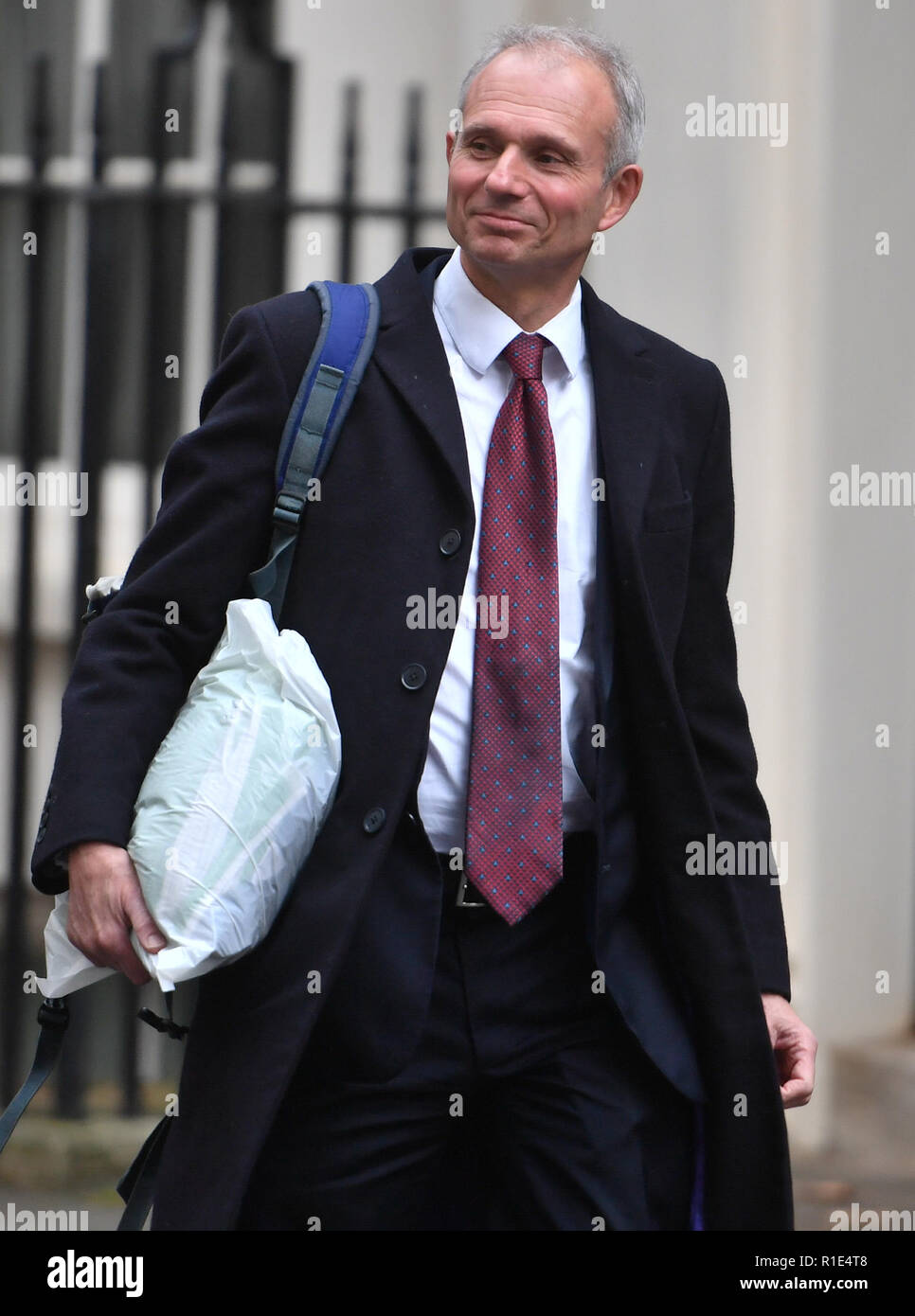 UK Cabinet Office minister David Lidington arrives at 10 Downing Street ...