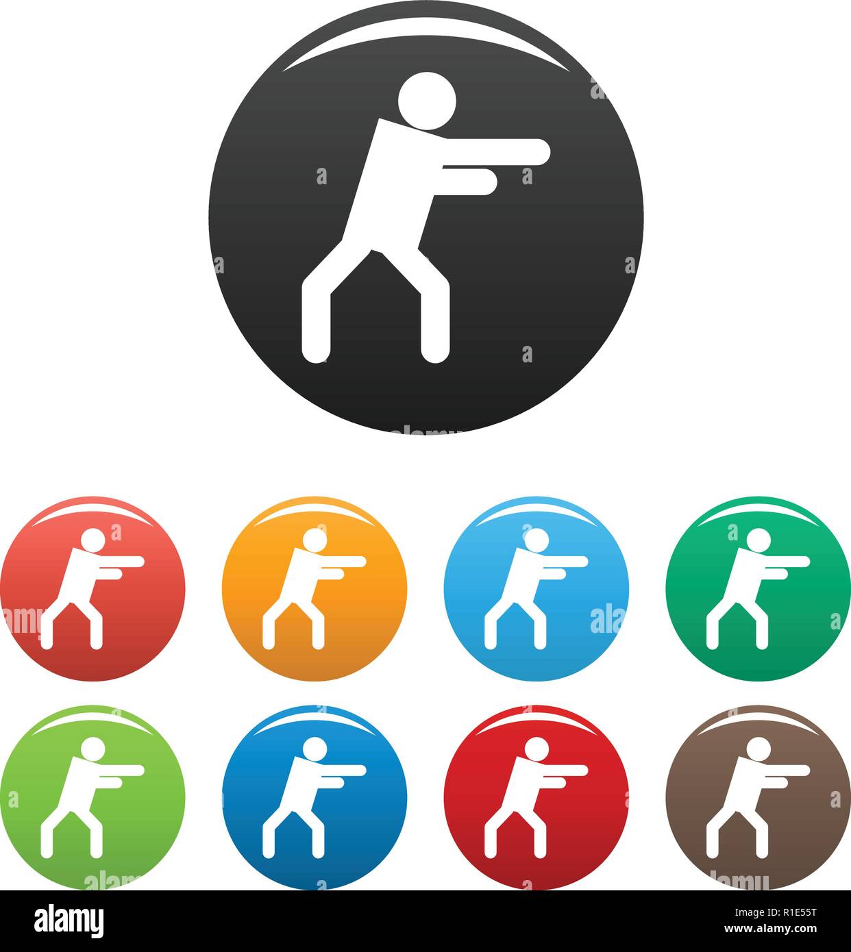 Stick figure stickman icons set pictogram. Vector simple illustration ...