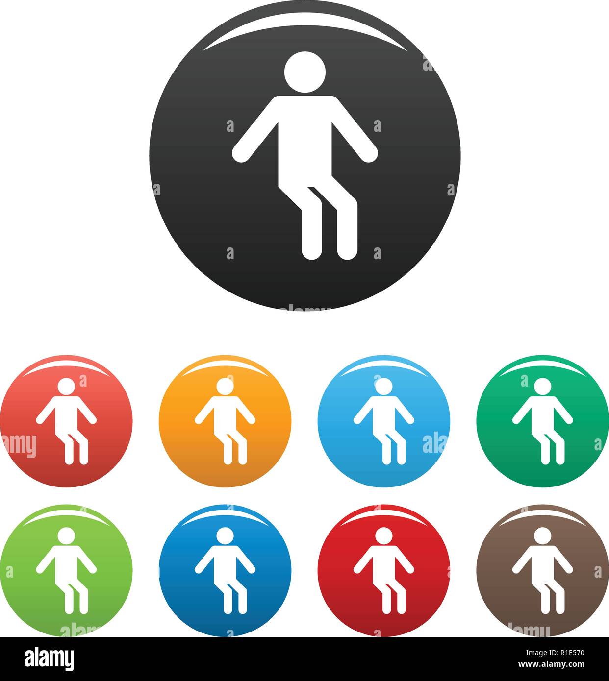 Stick figure stickman icons set pictogram. Vector simple illustration ...