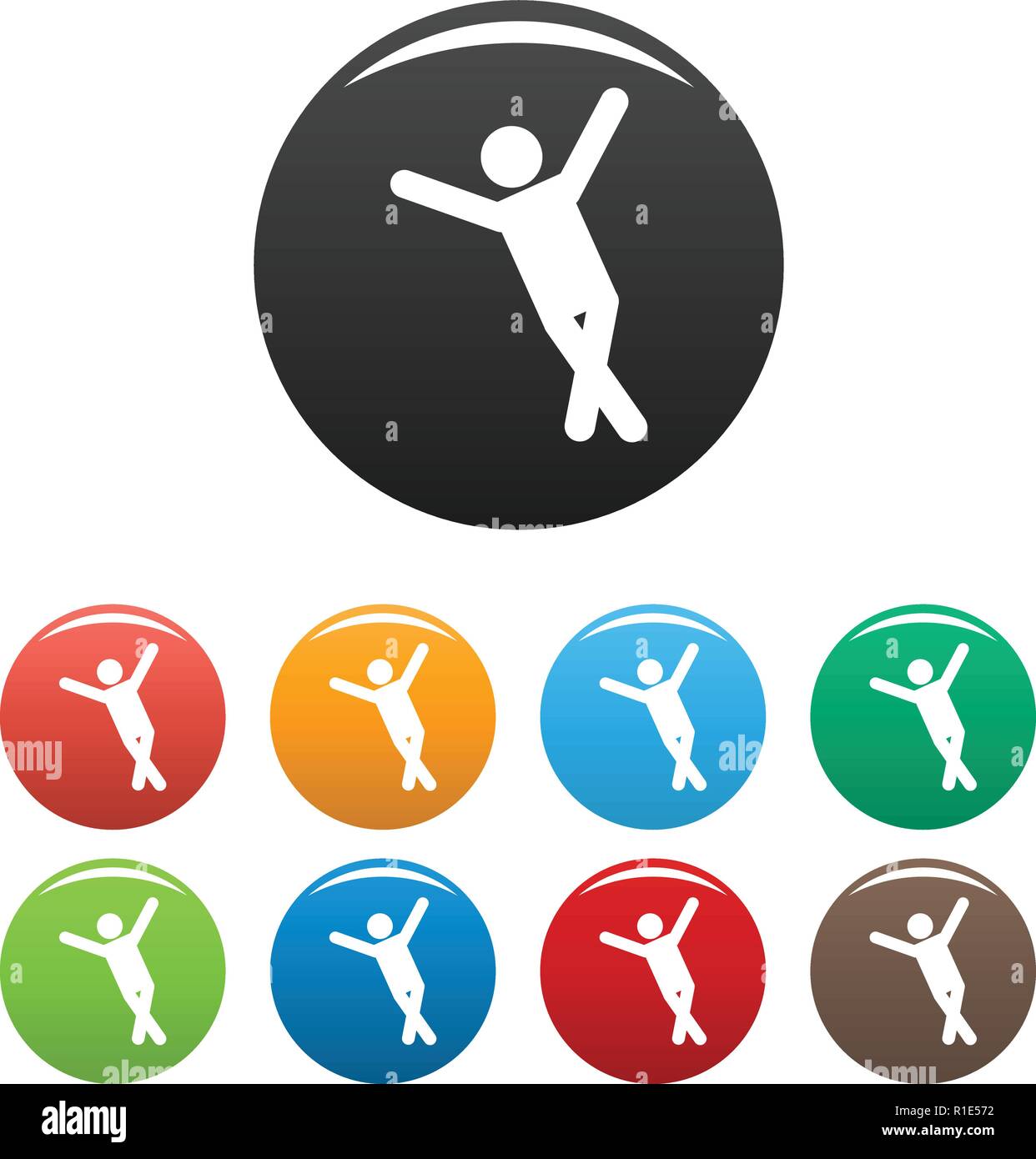 Stick figure stickman icons set pictogram. Vector simple illustration ...