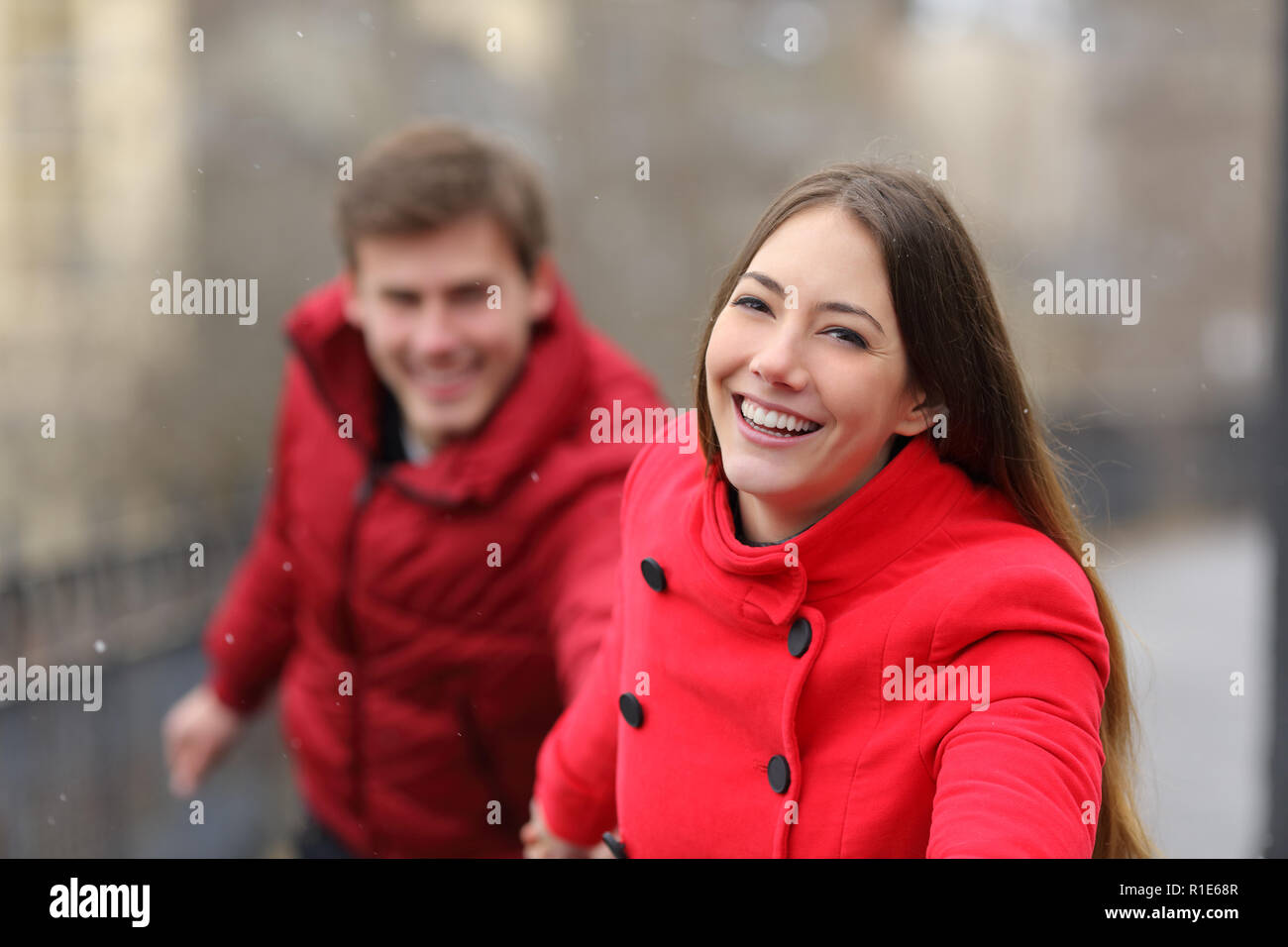 Young Man Chasing Woman Stock Photos & Young Man Chasing Woman Stock ...