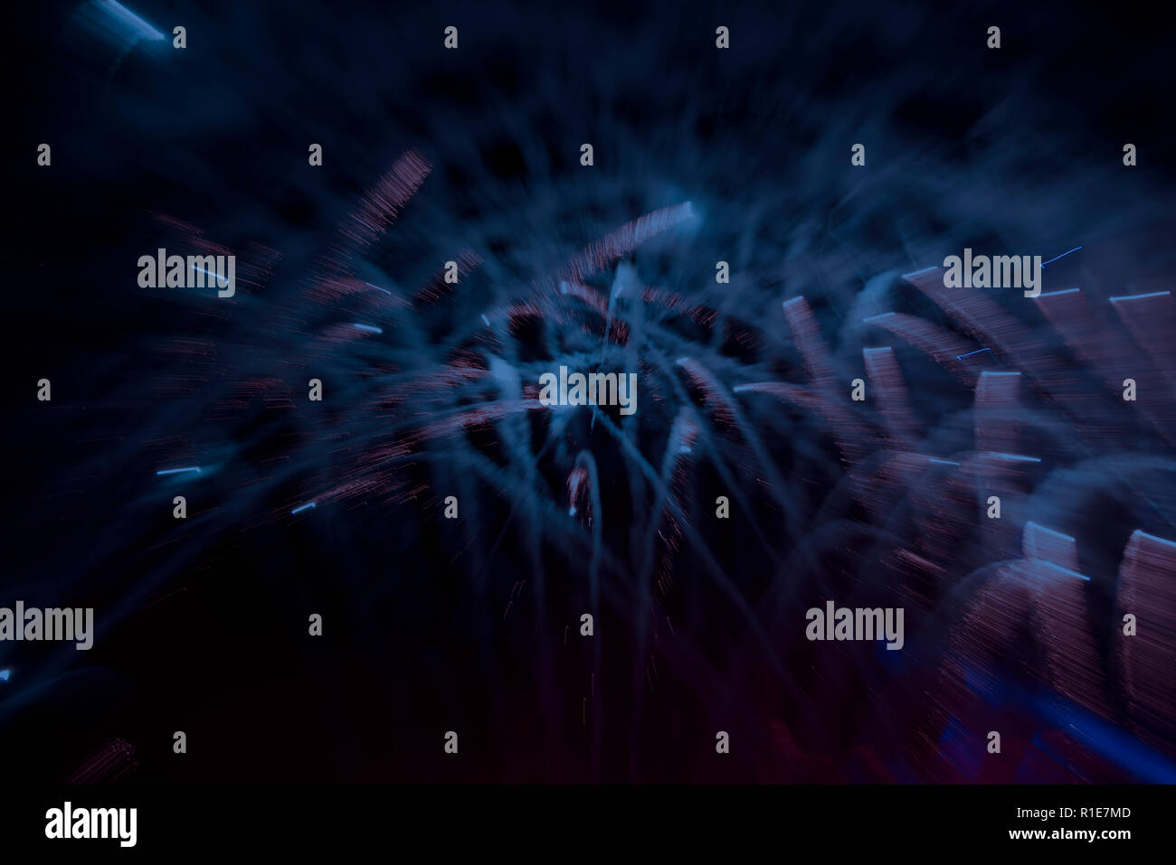 Colorful Fireworks show at night Stock Photo - Alamy
