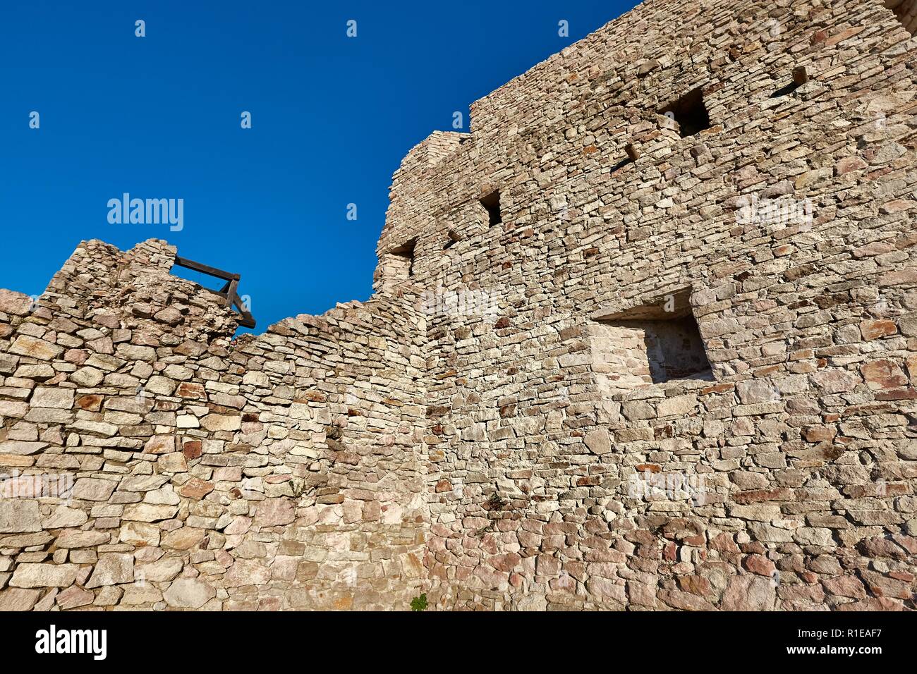 Old castle wall Stock Photo - Alamy
