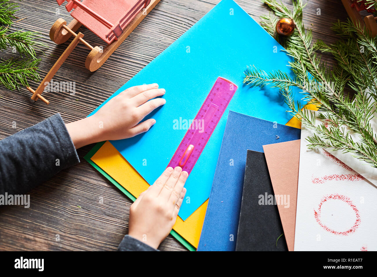 Christmas DIY Project Stock Photo - Alamy