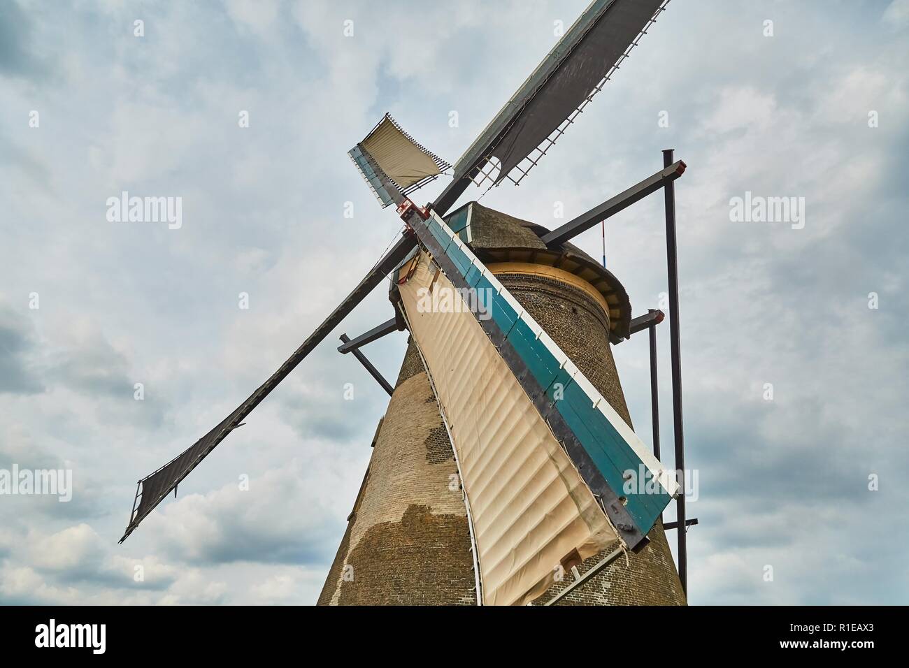 Windmill Spinning Sail Stock Photo - Alamy