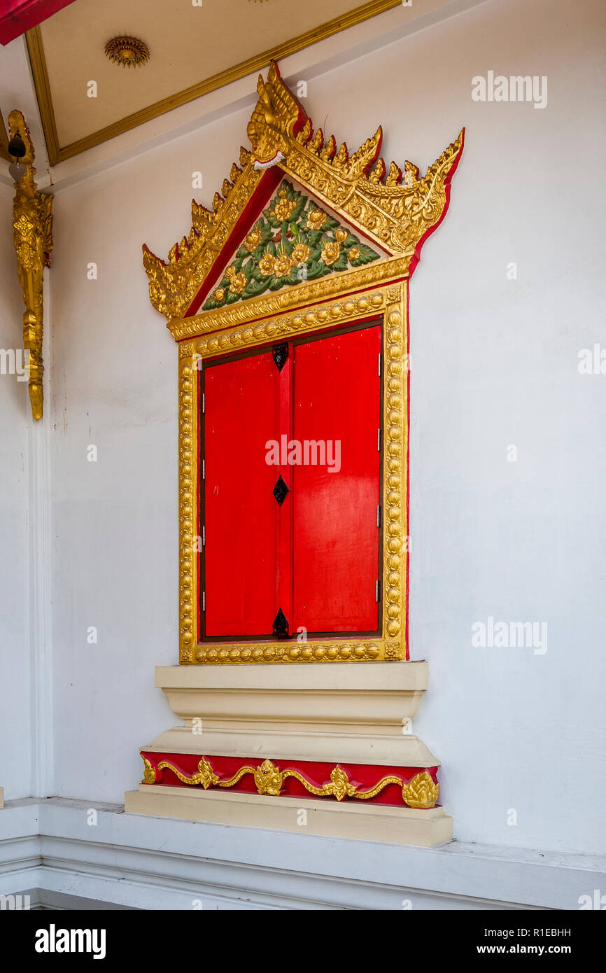 Thailand Temple Window Stock Photo - Alamy