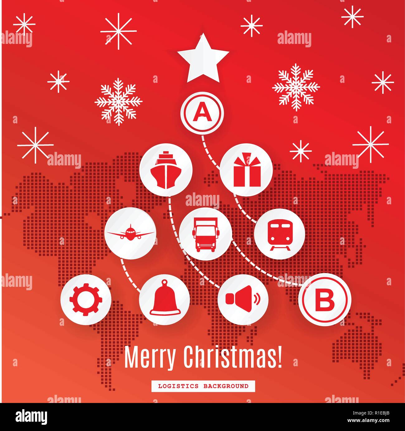 Merry christmas logistics hi-res stock photography and images - Alamy