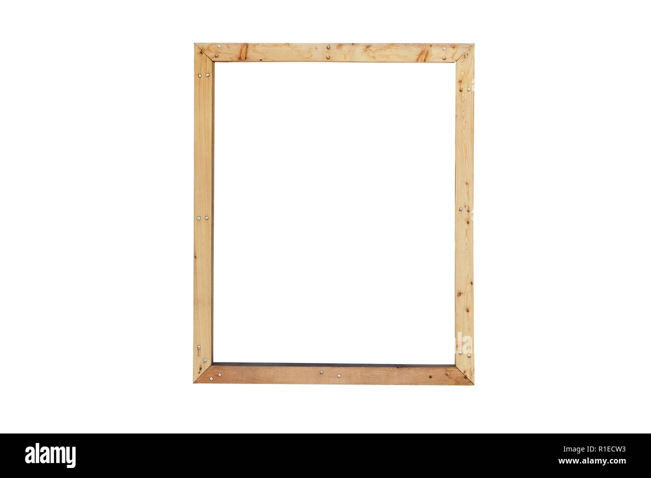 Simple, plain wooden frame Stock Photo - Alamy