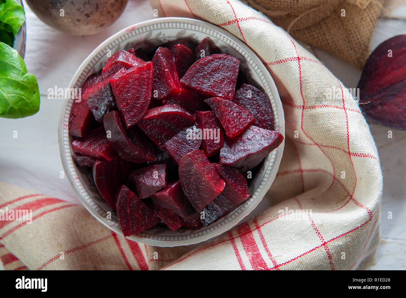 homemade beetroot salad in a small bowl Stock Photo - Alamy