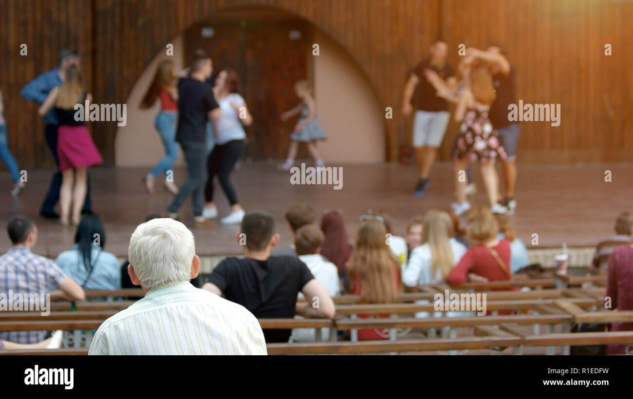 People at outdoor concert Stock Photo - Alamy