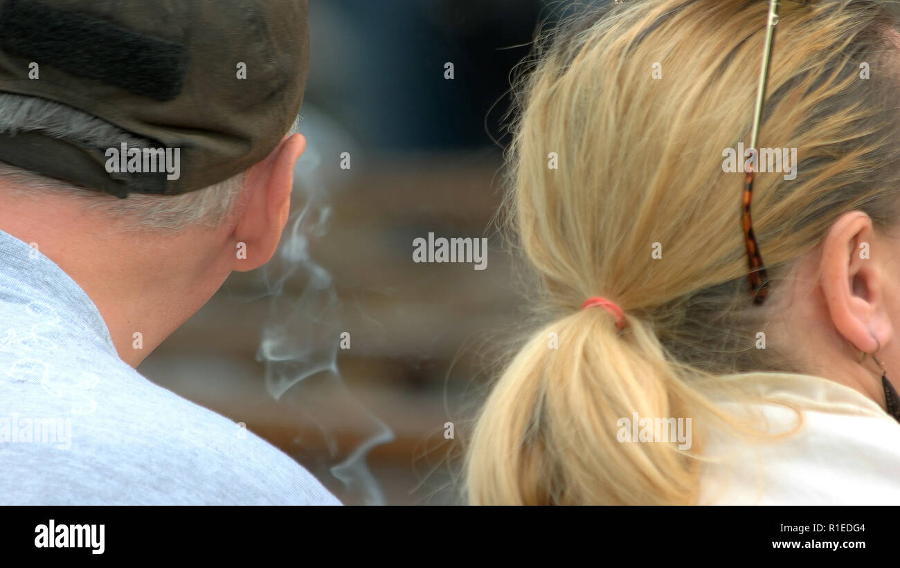 Close up mature couple, back view Stock Photo - Alamy