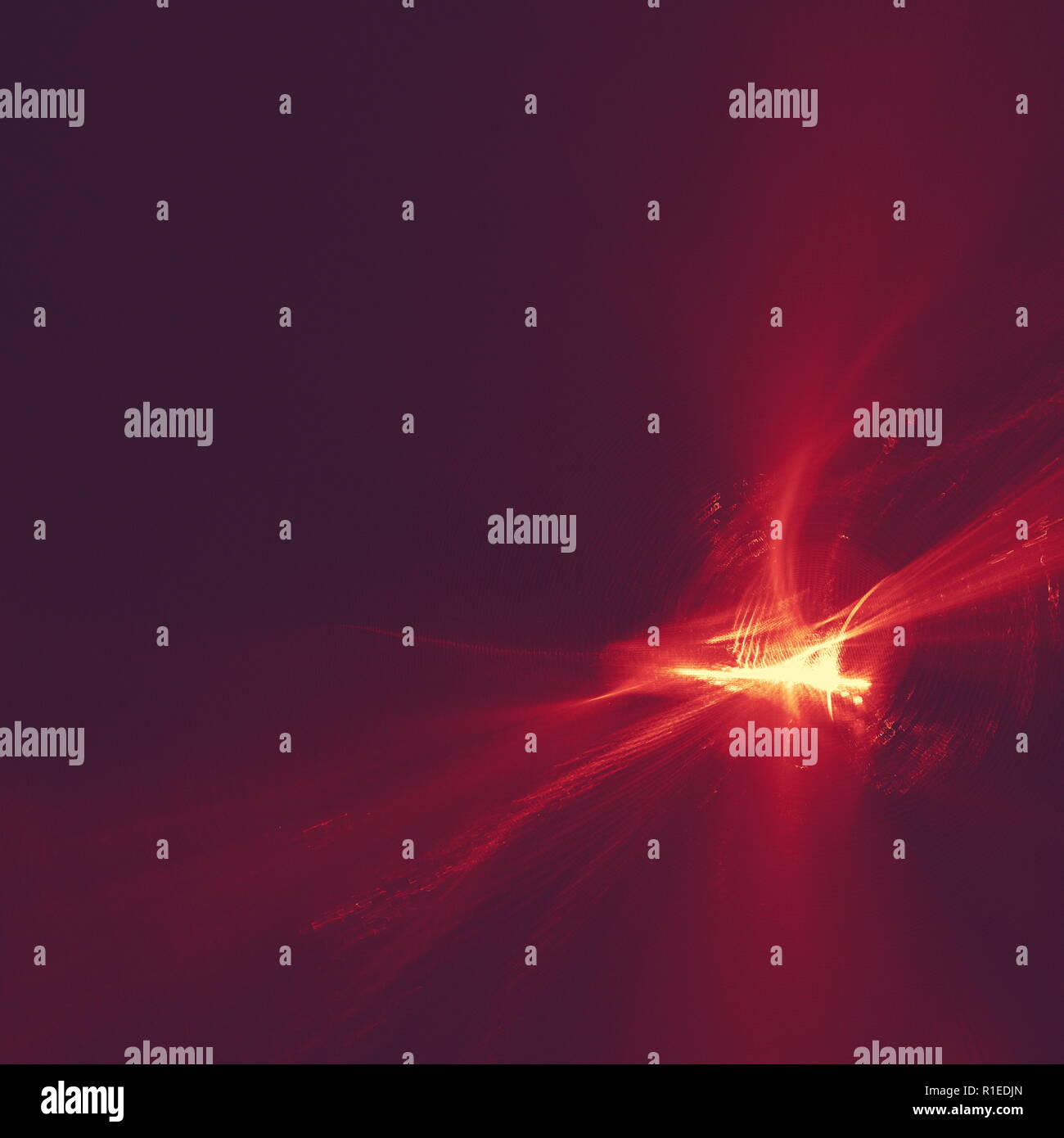glowing red curved lines over dark Abstract Background space universe ...