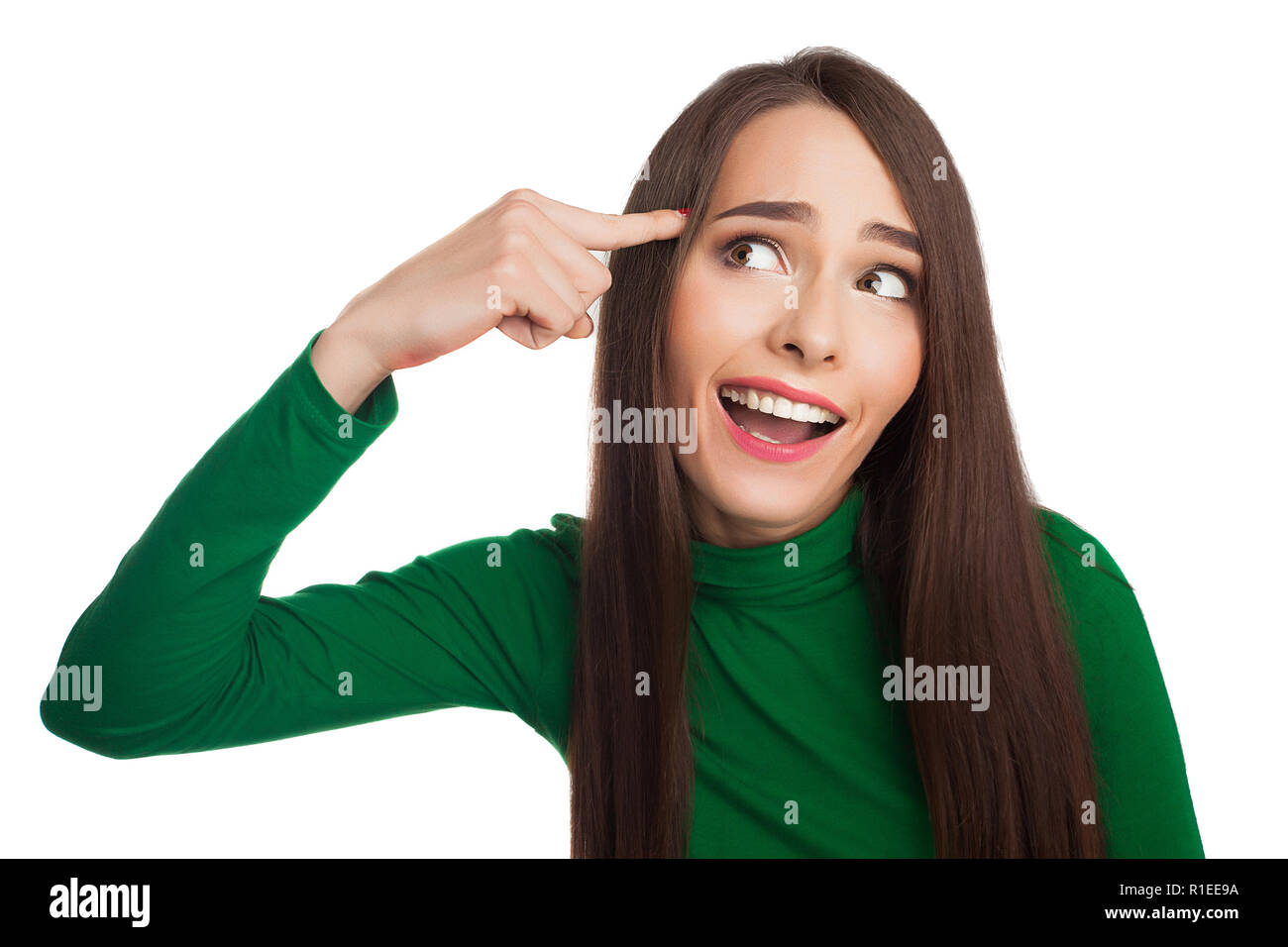Green hand woman hi-res stock photography and images - Alamy