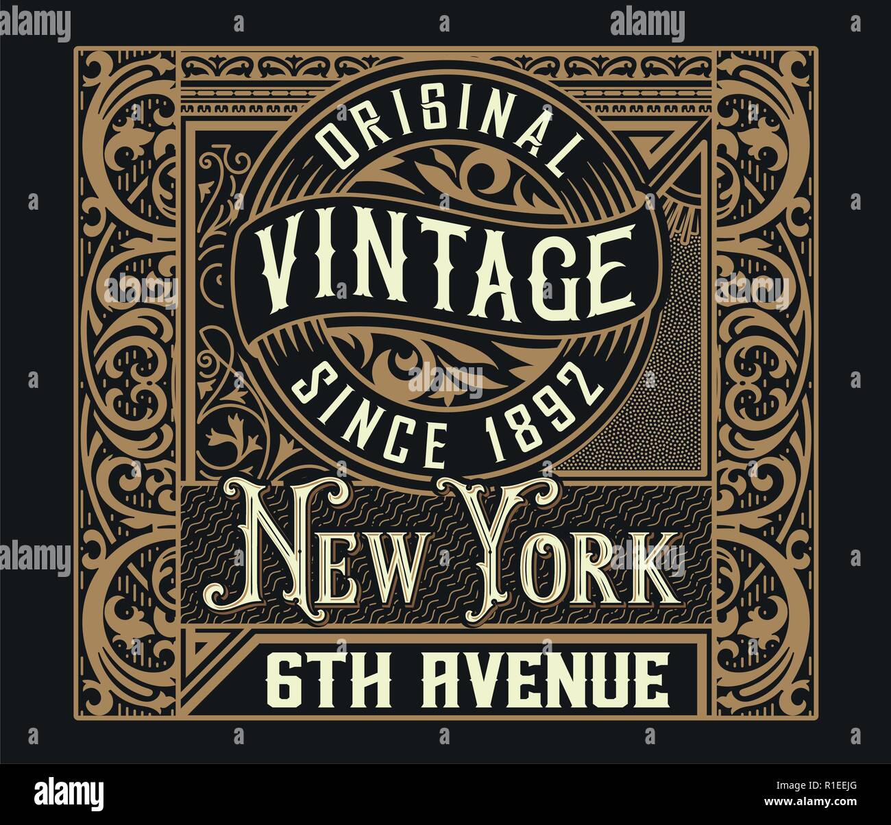 Old design for logo or packing Stock Vector Image & Art - Alamy