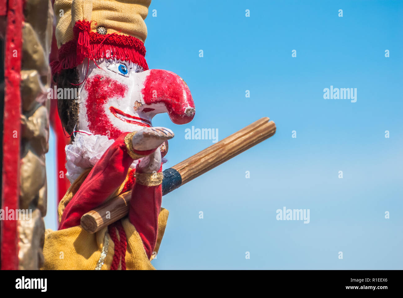 Traditional British seaside puppet show featuring Mr Punch Stock Photo ...