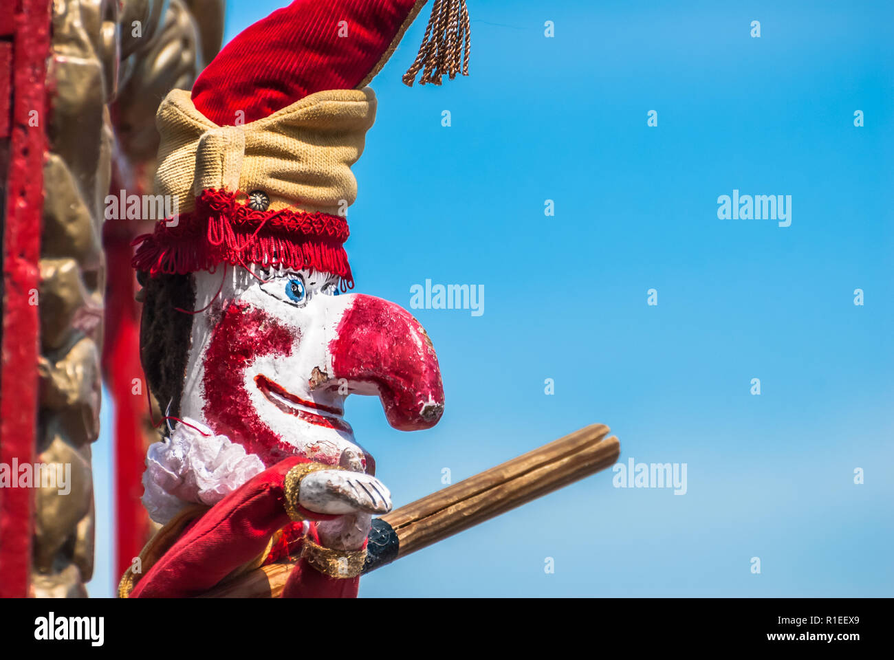 Traditional British seaside puppet show featuring Mr Punch Stock Photo ...