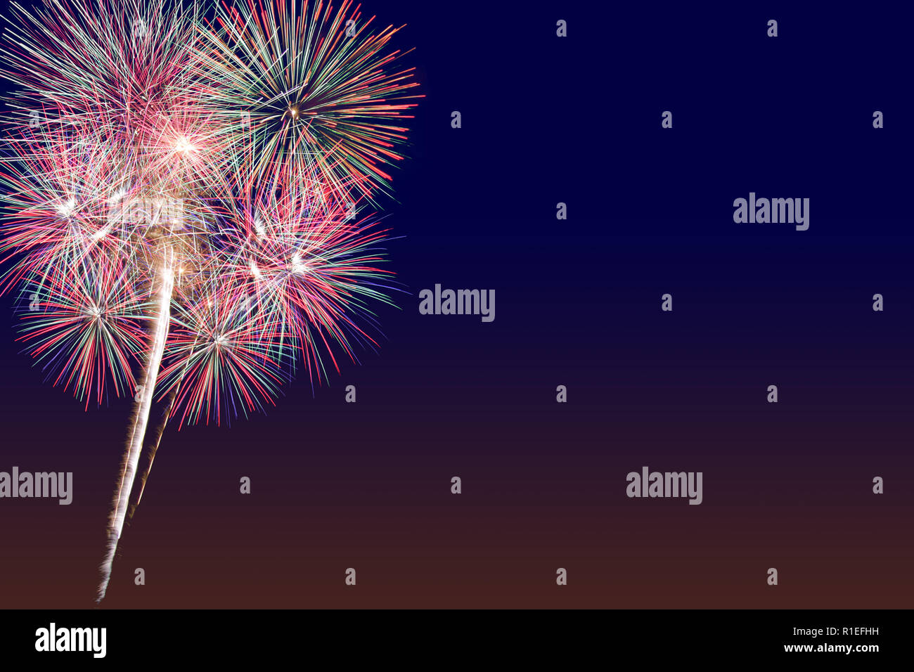 happy new year firework as celebrate background Stock Photo - Alamy