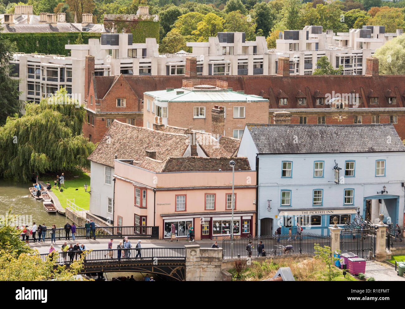 Rooftop views over Cambridge, England, UK Stock Photo - Alamy
