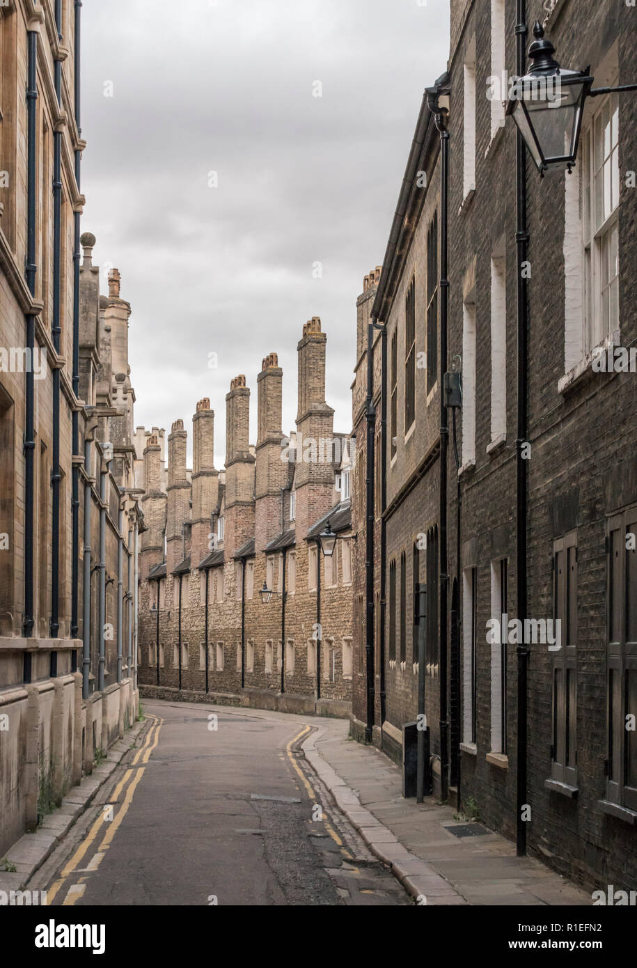 A deserted Trinity Lane, Cambridge, England, UK Stock Photo - Alamy