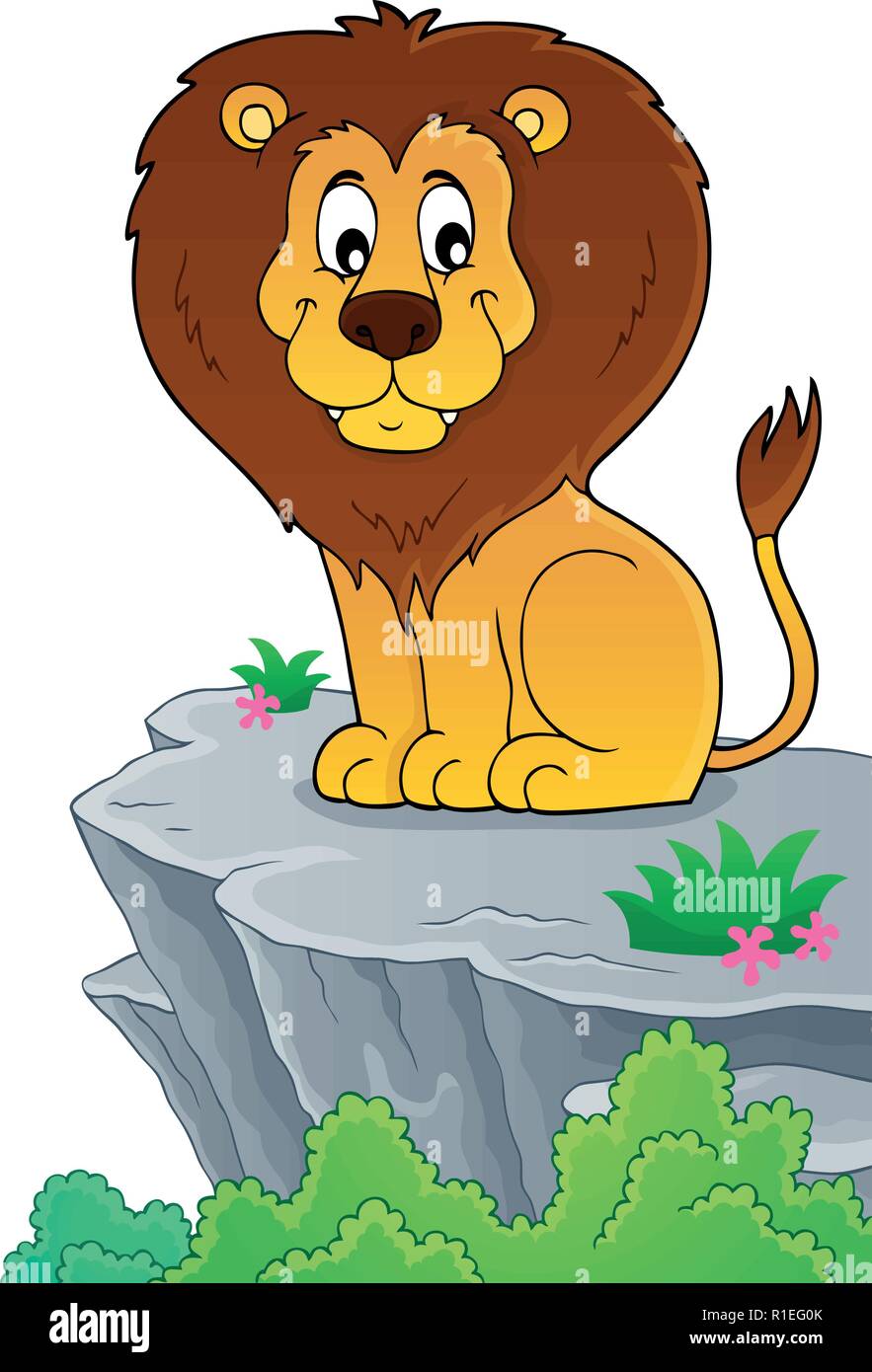 Lion theme image 4 - eps10 vector illustration Stock Vector Image & Art ...