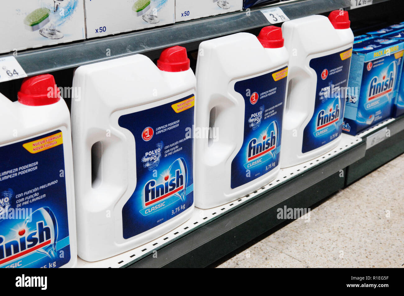 Finish,for washing machine Stock Photo - Alamy