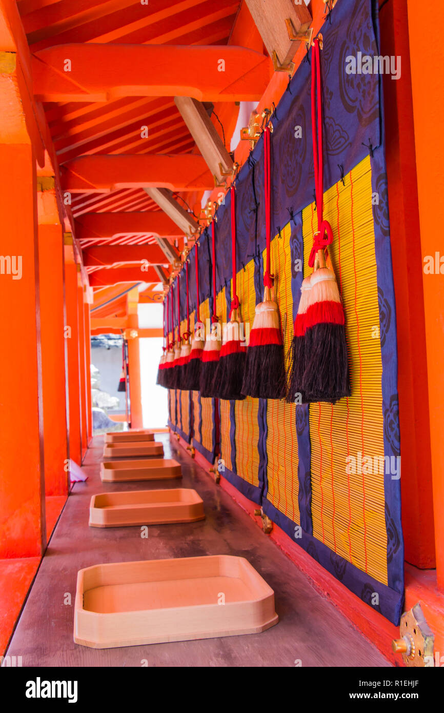 Japanese bell tie with fabric inside the Fushimi Inari Shrine is the ...