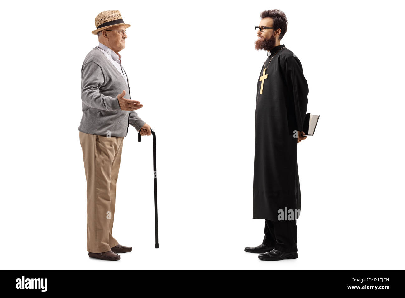 Catholic priest confessing hi-res stock photography and images - Alamy