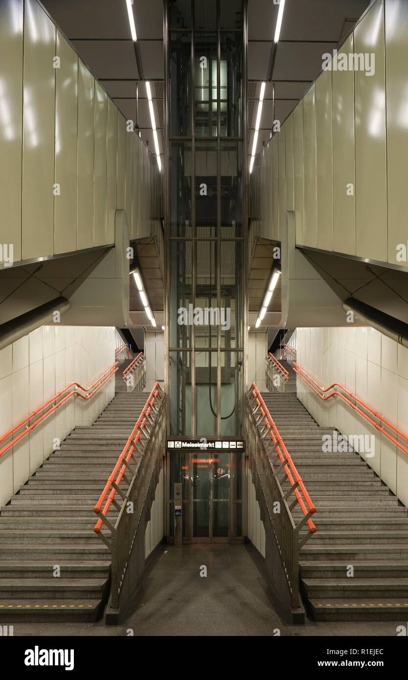 Wien, U-Bahnlinie U3, Station Johnstraße, Architektengruppe U-Bahn (AGU ...