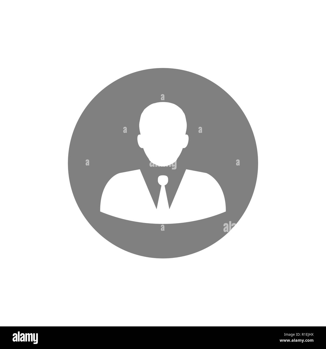 Business, businessman icon Vector illustration flat Stock Vector Image ...