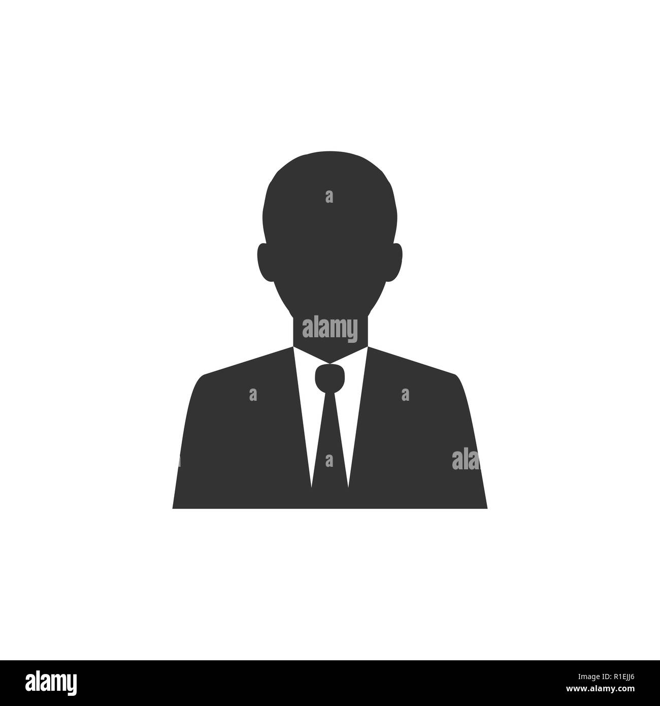 Business, businessman icon Vector illustration flat Stock Vector Image ...