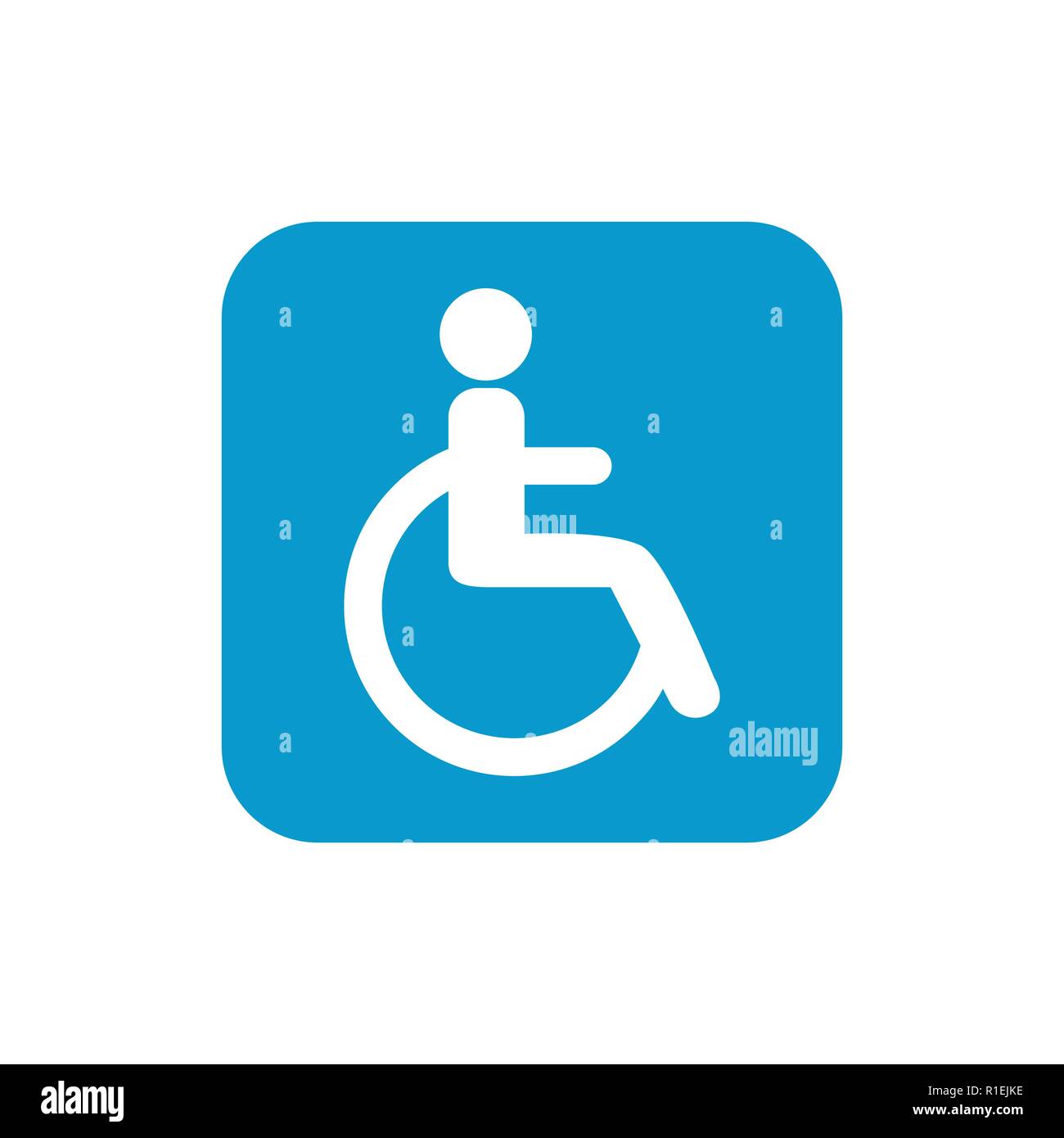 Disable icon. Person silhouette icon. Flat design Vector Stock Vector ...