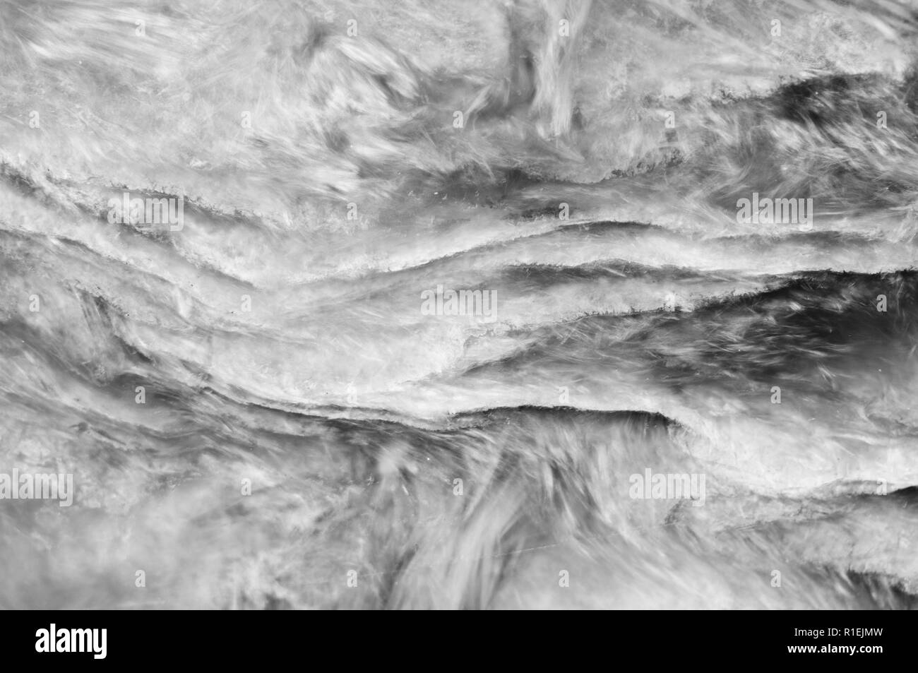 Abstract Black-and-white background. Texture natural Mineral. Crystal ...