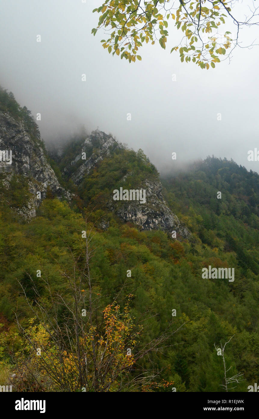 Stunning landscape in Dolomites with the great alps Stock Photo - Alamy