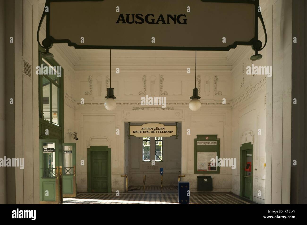 Wien, Stadtbahnstation Stadtpark von Otto Wagner - Vienna, Stadtbahn ...