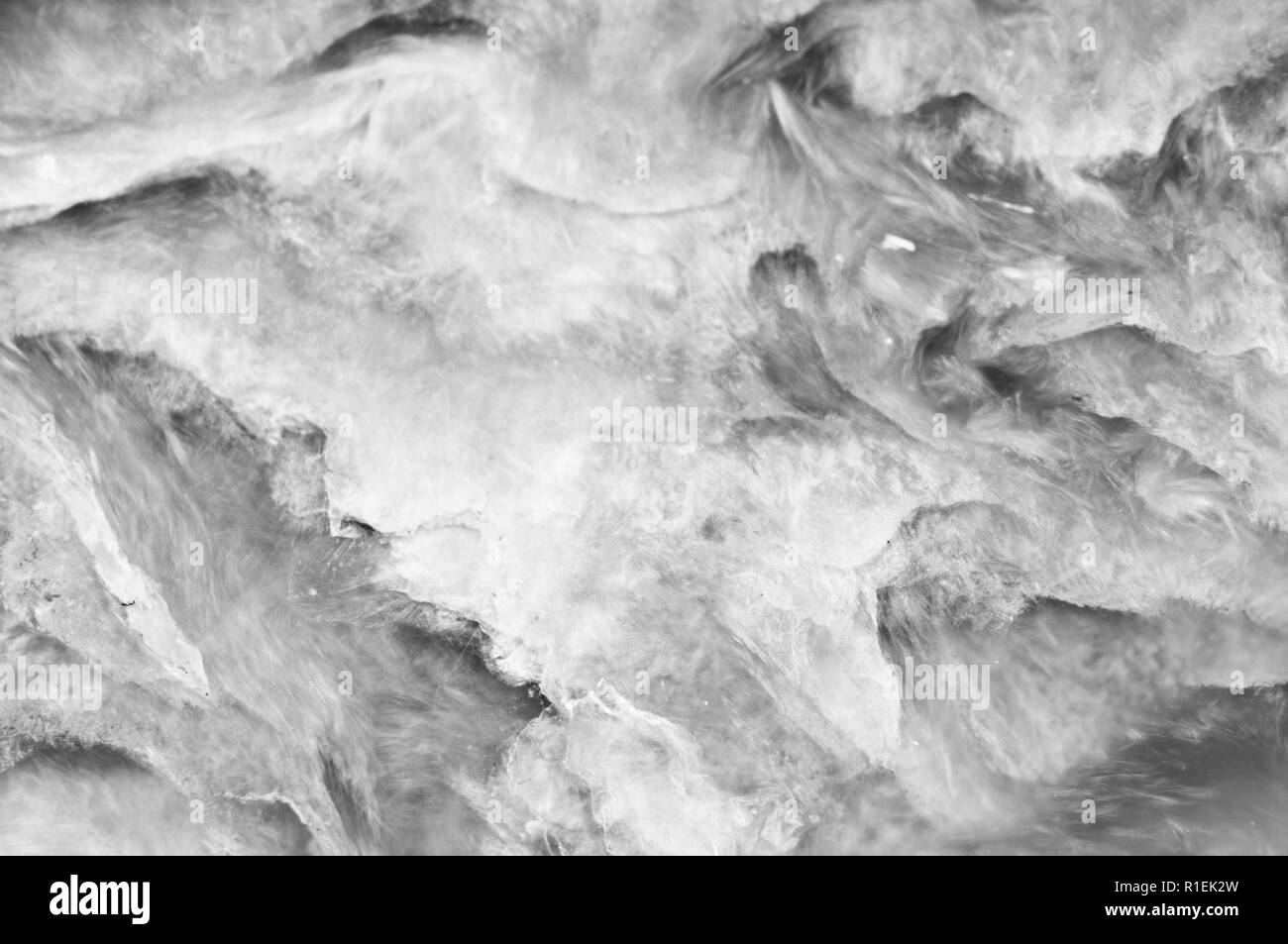 Abstract Black-and-white background. Texture natural Mineral. Crystal ...