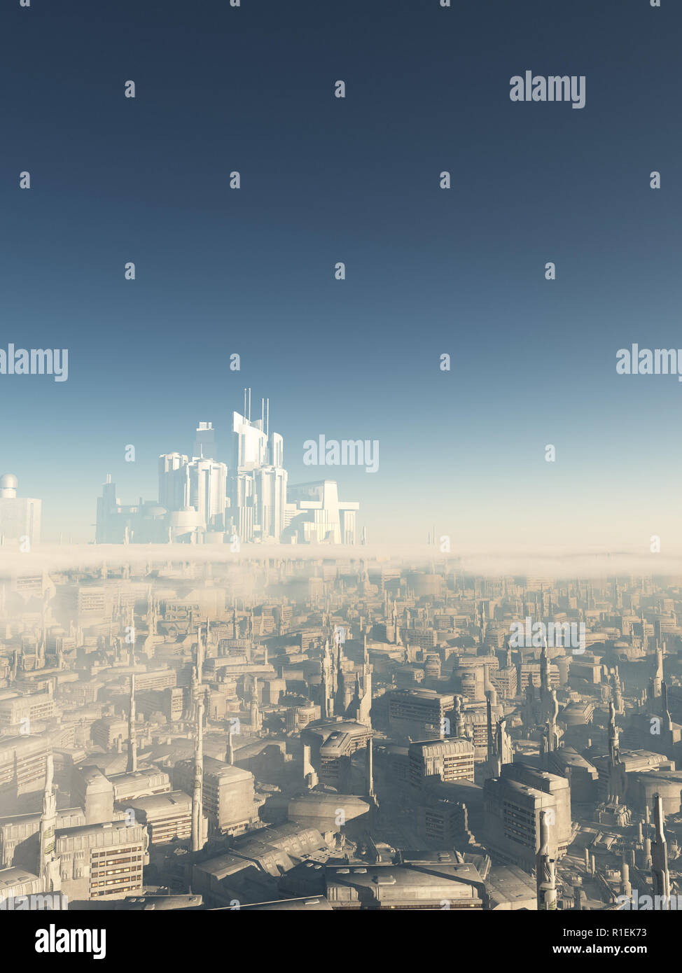 Future City Megastructure Stock Photo - Alamy