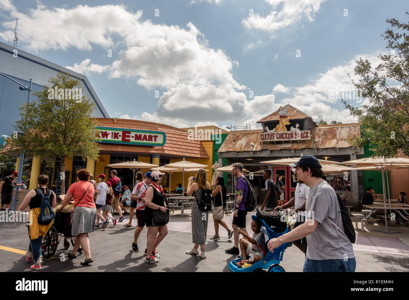 APRIL 25, 2018 - ORLANDO, FLORIDA: THE SIMPSONS 'SPRINGFIELD' AT ...