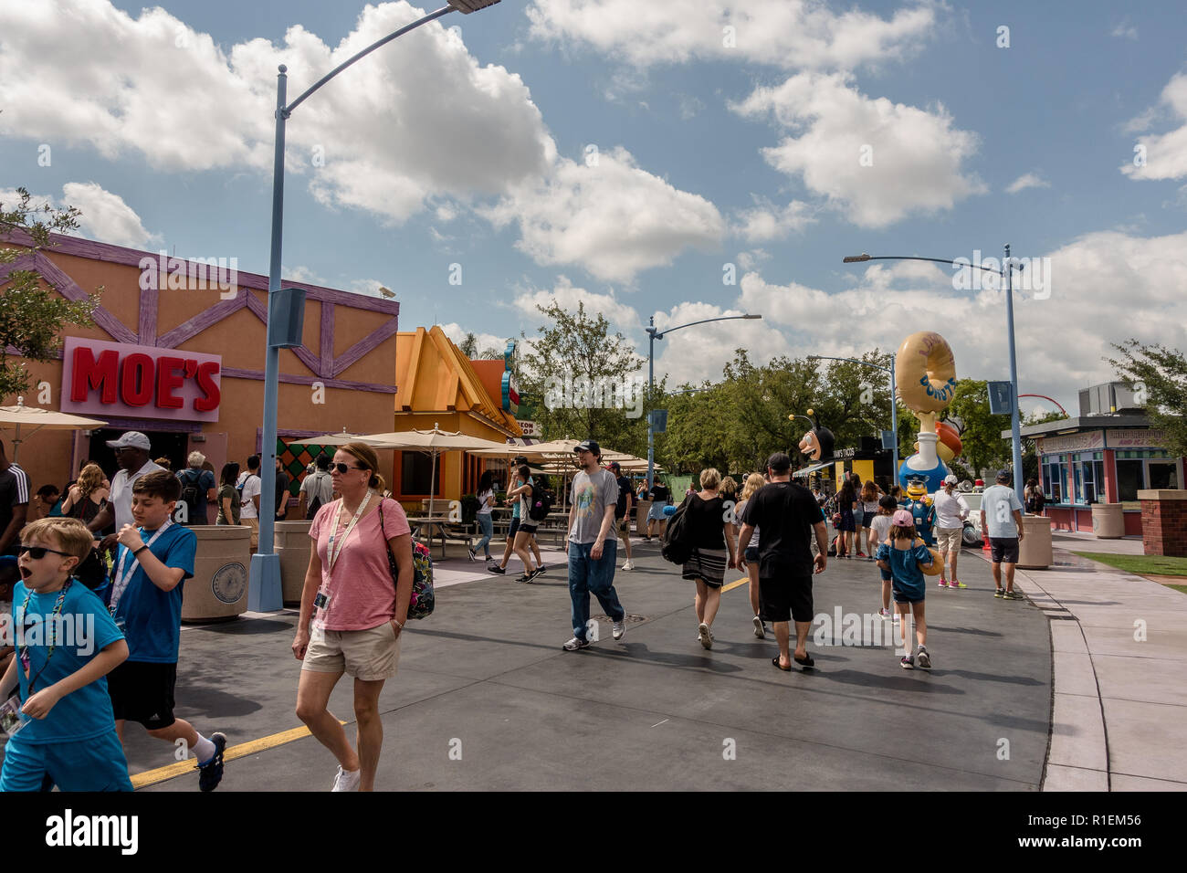 APRIL 25, 2018 - ORLANDO, FLORIDA: THE SIMPSONS 'SPRINGFIELD' AT ...