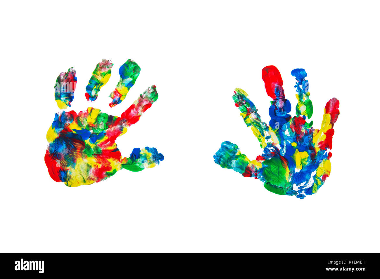 Hand print Cut Out Stock Images & Pictures - Alamy