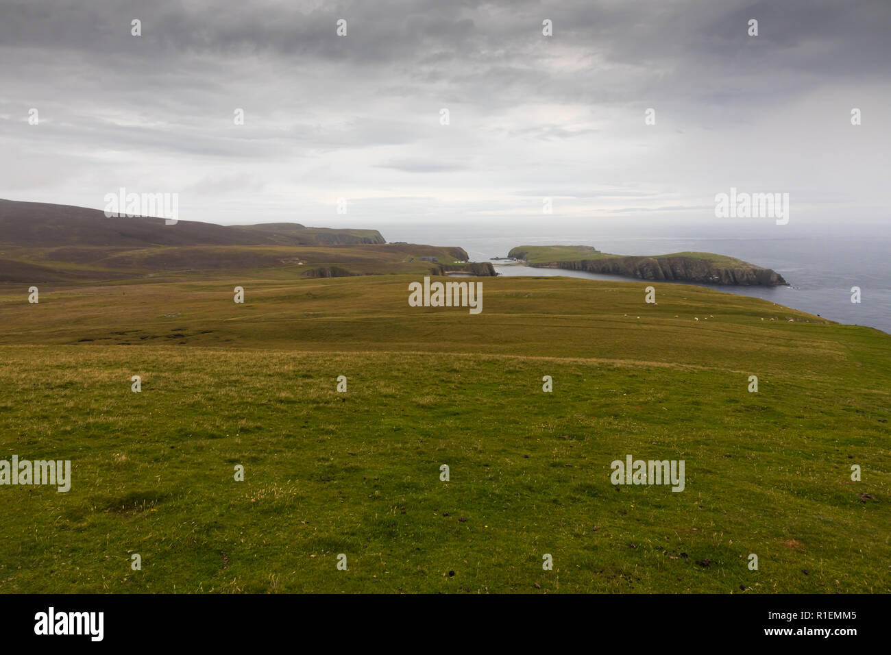 Landscape of Fair Isle, Shetland, UK Stock Photo - Alamy