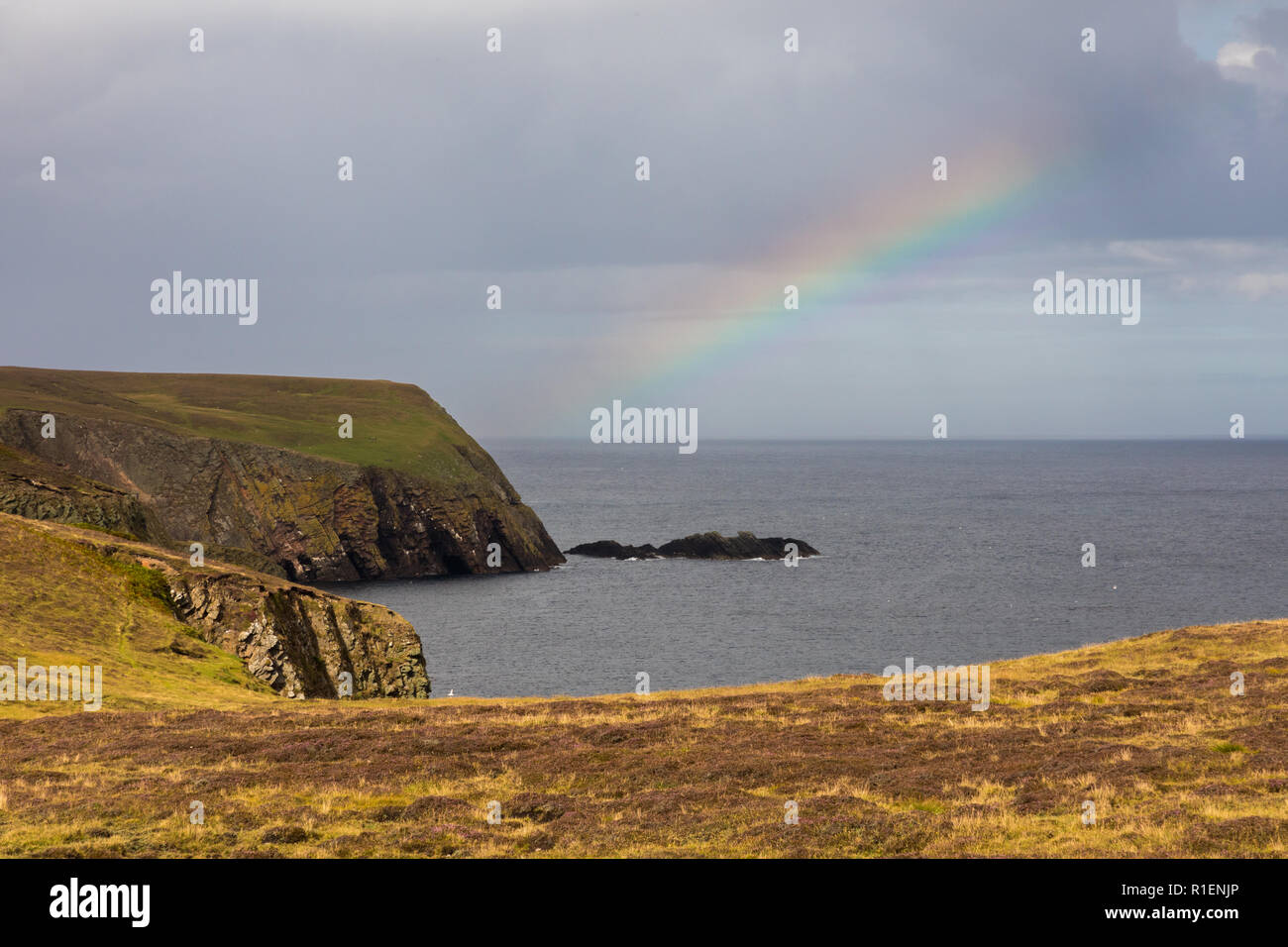 Landscape of Fair Isle, Shetland, UK Stock Photo - Alamy