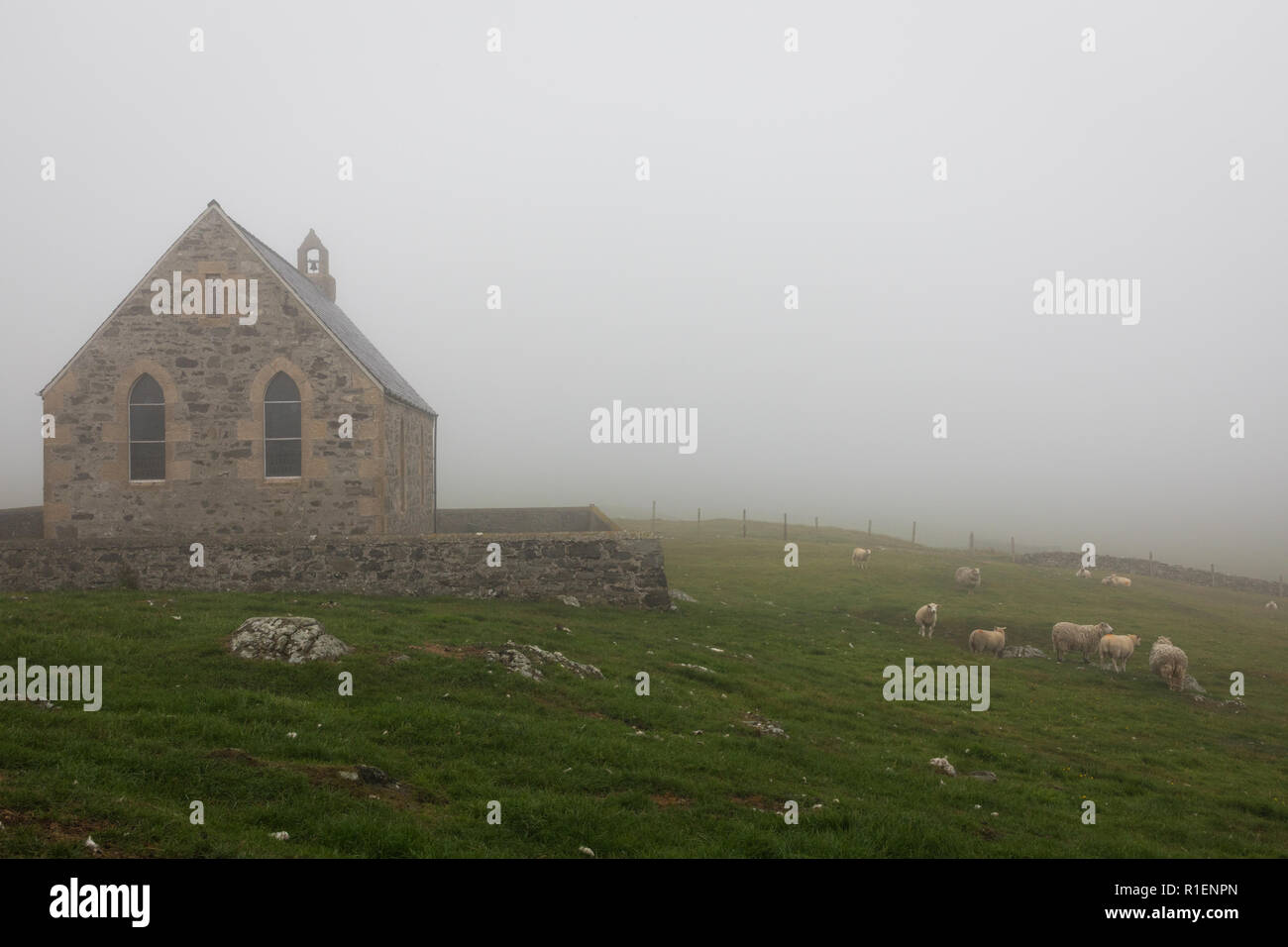 Methodist Chapel, Fair Isle, Great Britain Stock Photo - Alamy