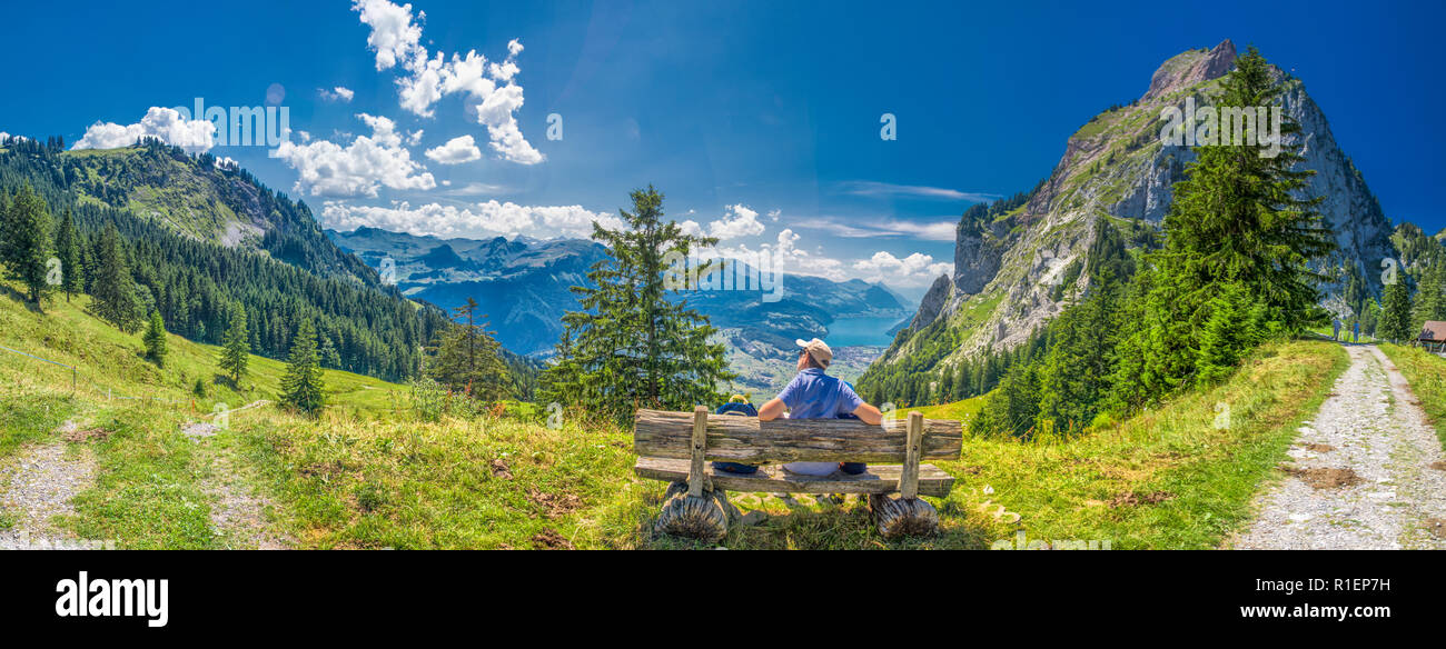 Switzerland landscape summer hi-res stock photography and images - Alamy