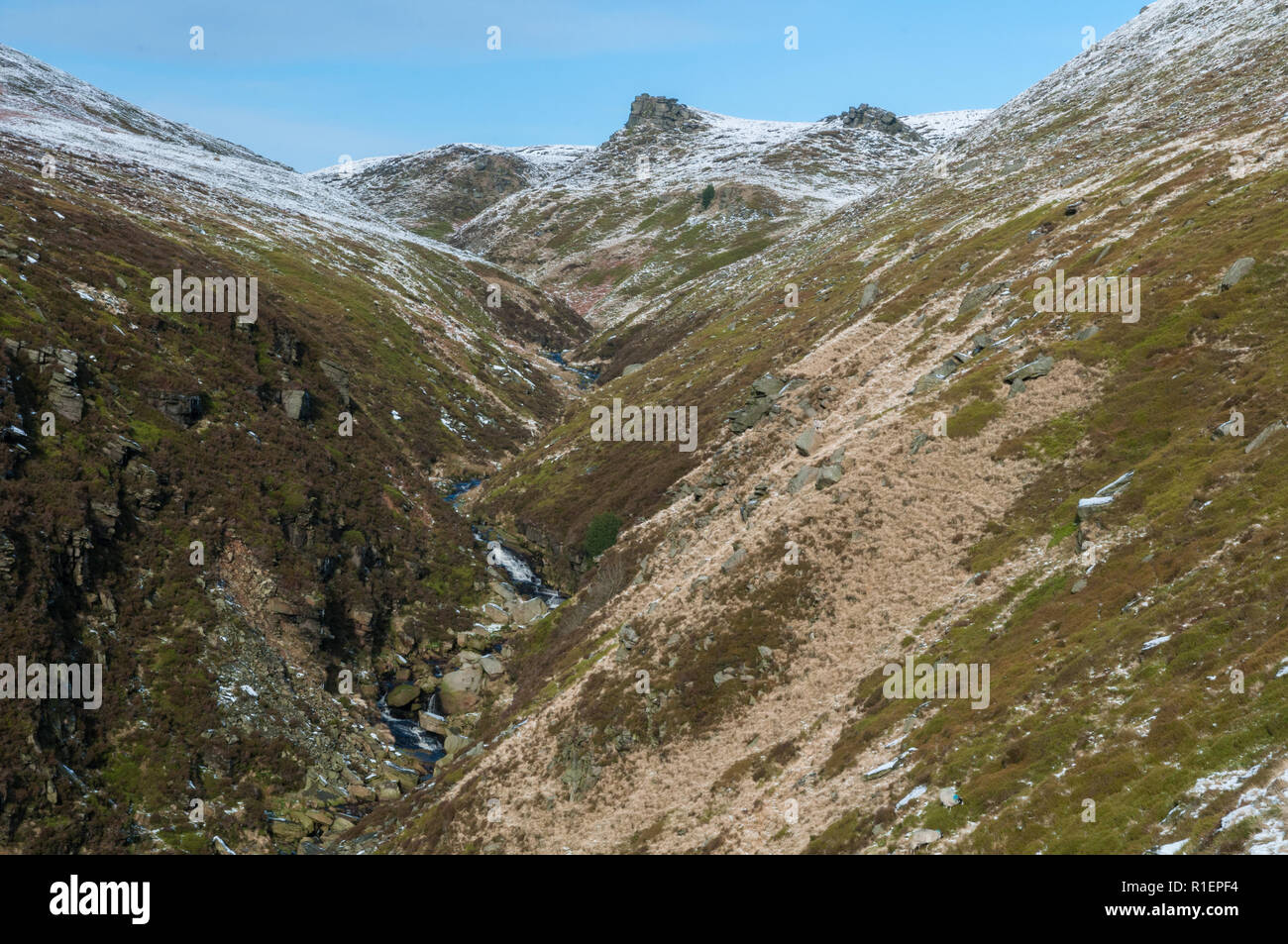 Crowden great brook valley hi-res stock photography and images - Alamy