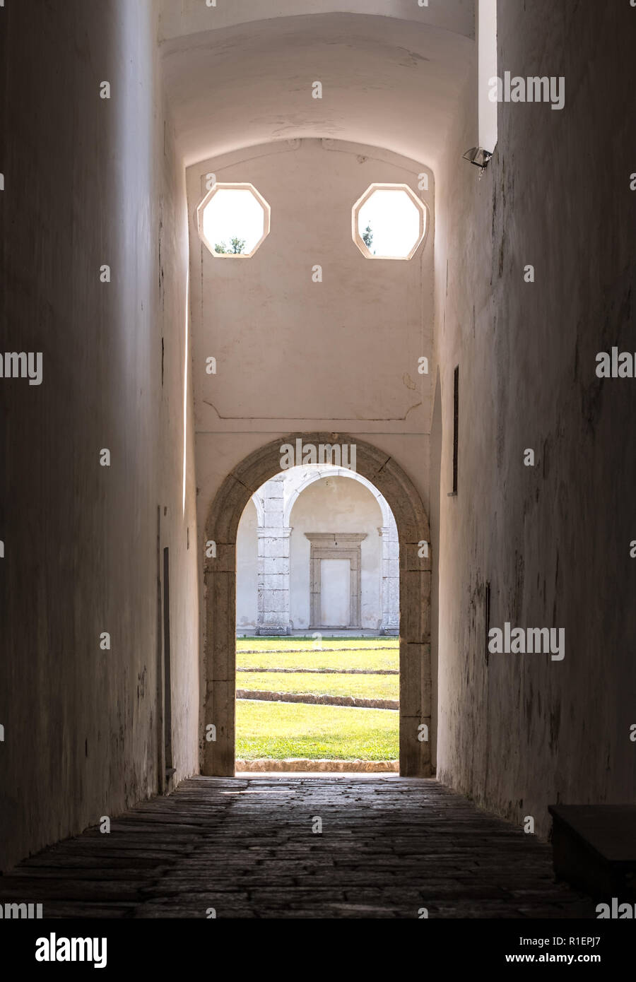 Tyrrhenian sea through arches hi-res stock photography and images - Alamy