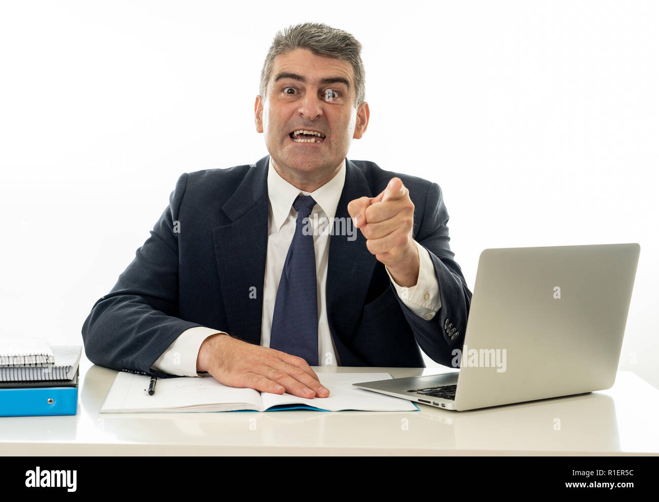 Angry boss computer hi-res stock photography and images - Alamy
