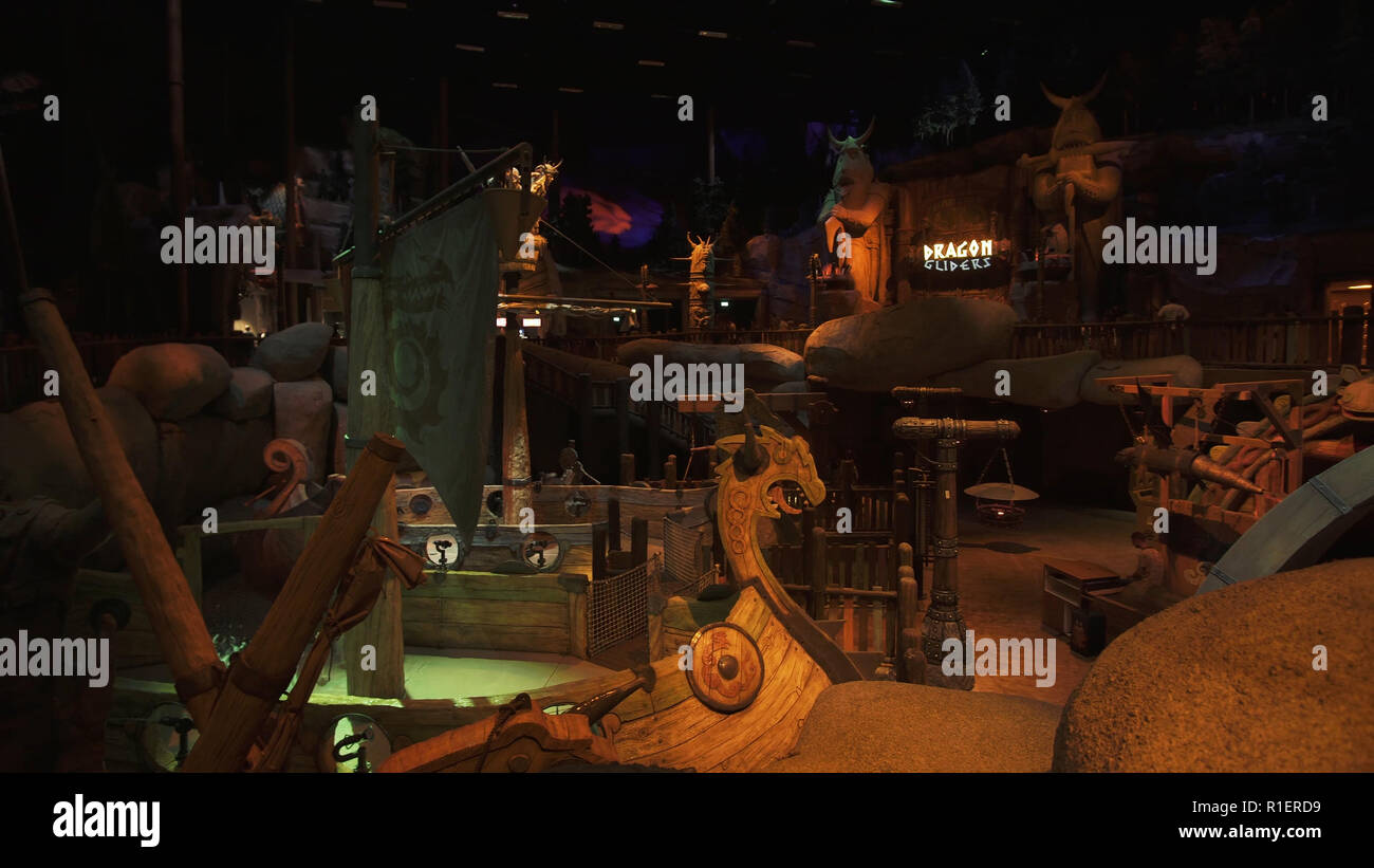 Territory of the amusement Dragon in DreamWorks in Motiongate at Dubai ...