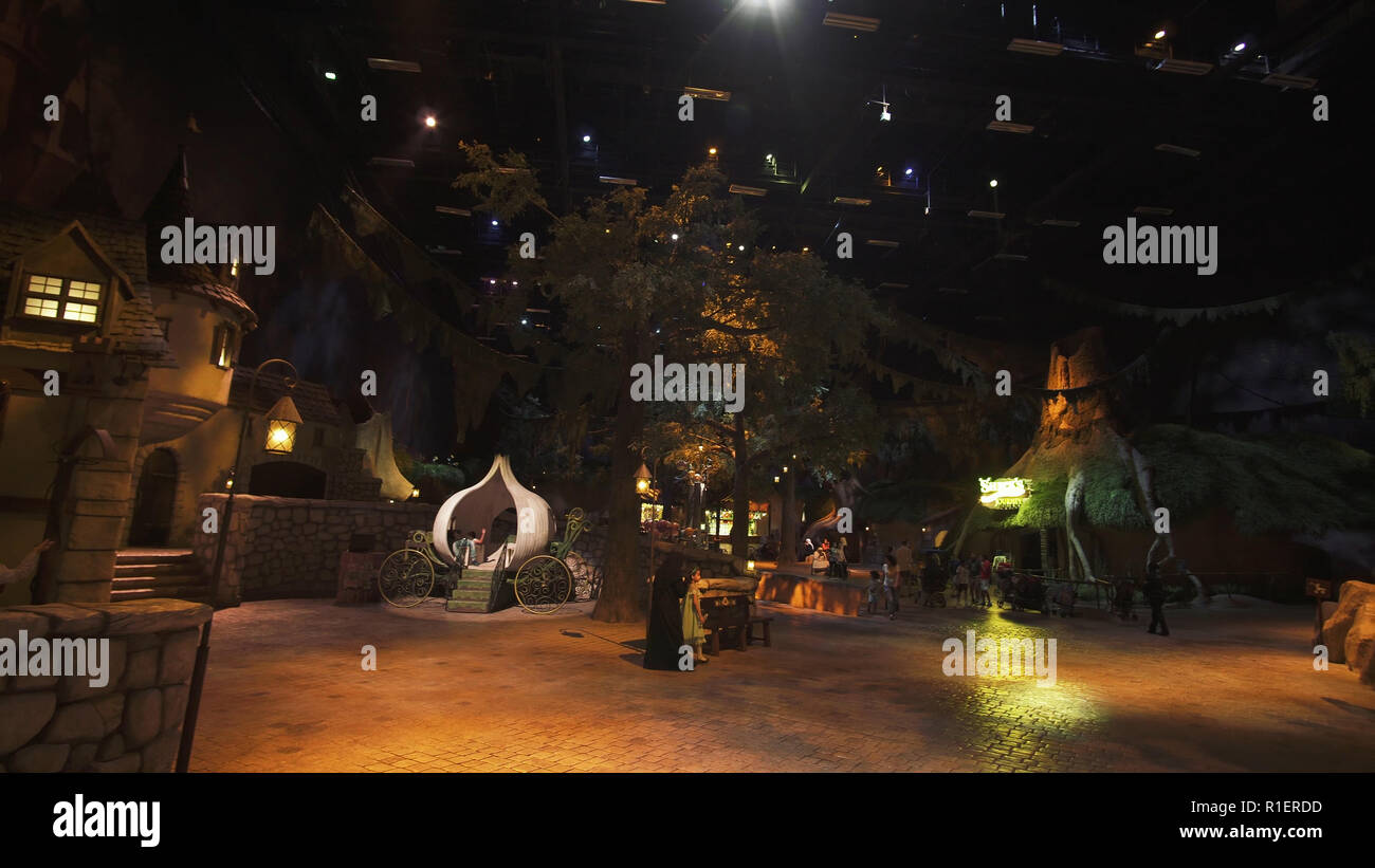 Territory of the amusement Shrek in DreamWorks in Motiongate at Dubai ...